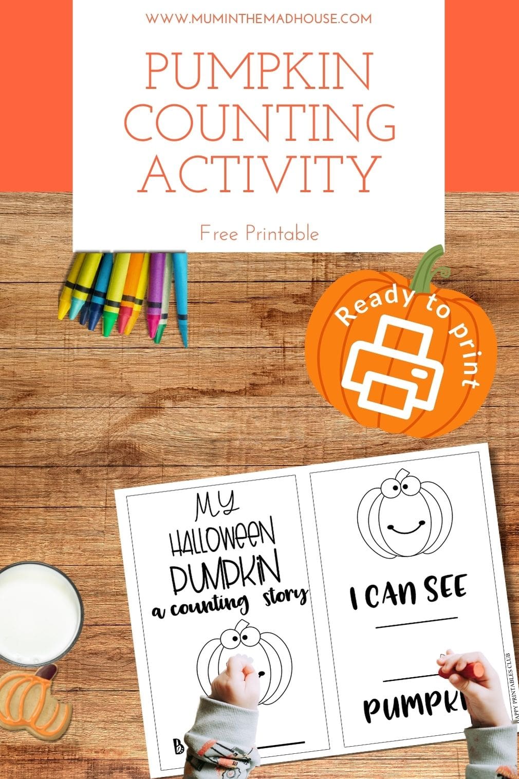 Count and Colour Pumpkins Worksheets – Free Halloween Printable for Kids