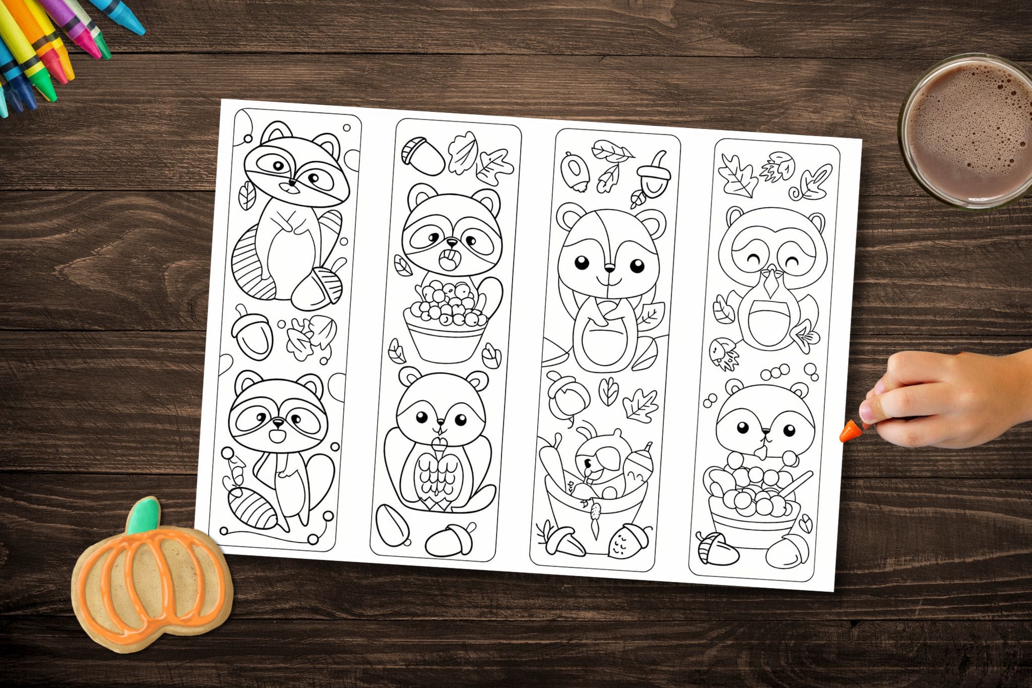 Free Autumn Bookmarks to Colour – Fun Printable for Kids