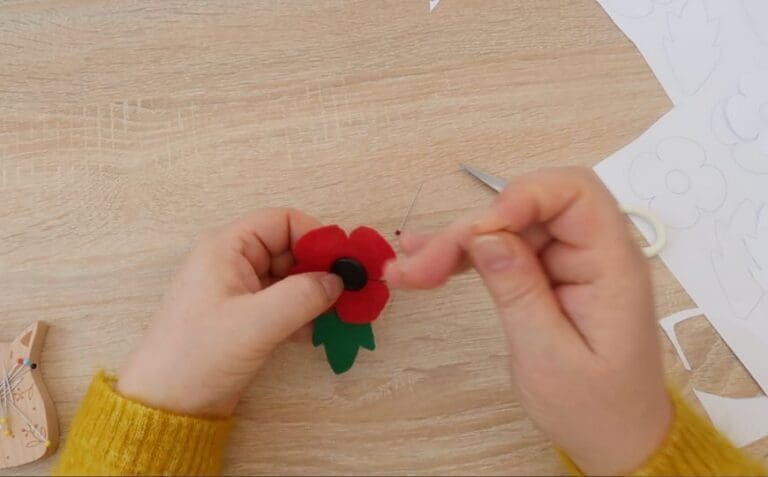 DIY Felt Poppy Pin Tutorial – Remembrance Day Craft for Kids