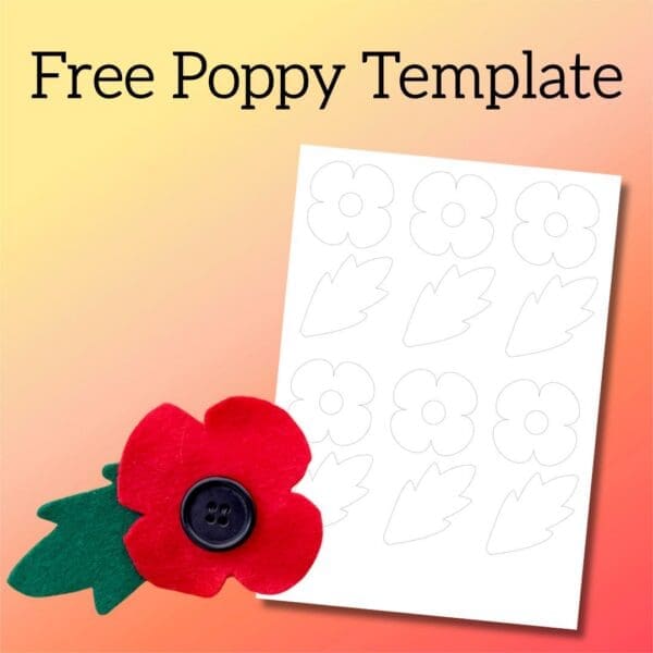 Free Printable Poppy Template | Mum In The Madhouse