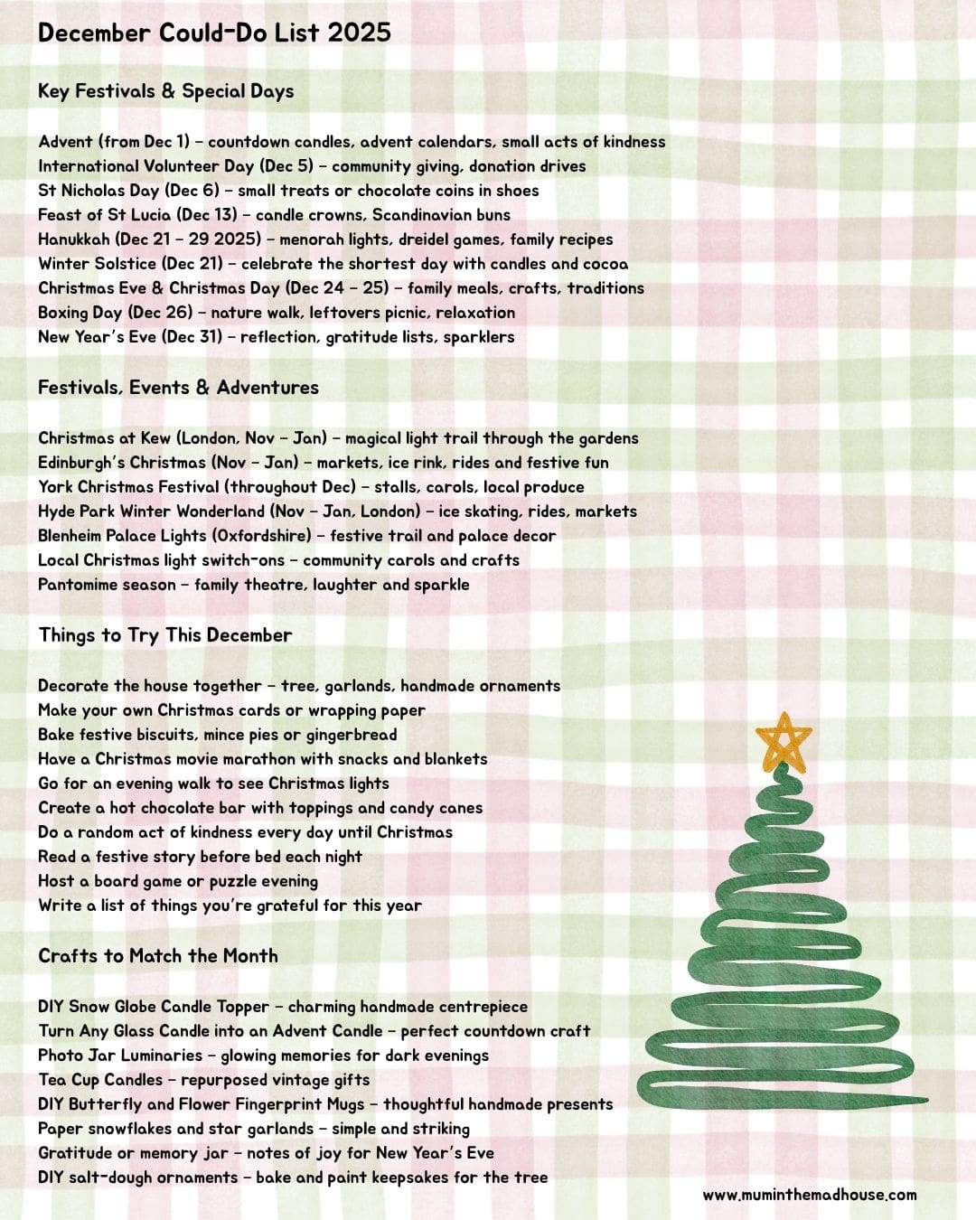 Could Do December – Family Fun, Crafts & Cosy Christmas Ideas | Mum In ...