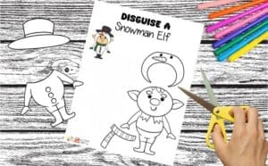 Disguise an Elf Printable – Free Christmas Cut and Paste Craft for Kids