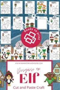 Disguise an Elf Printable – Free Christmas Cut and Paste Craft for Kids