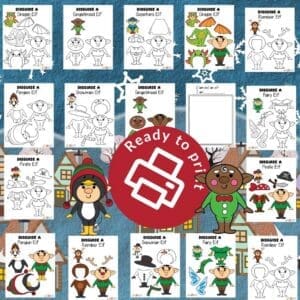 Disguise an Elf Printable – Free Christmas Cut and Paste Craft for Kids