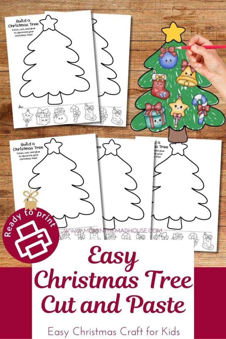 Build a Christmas Tree Free Printable – Fun Kids’ Christmas Craft