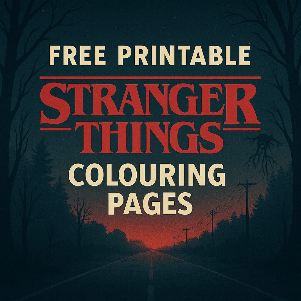 Free Stranger Things Colouring Pages – Printable Round-Up