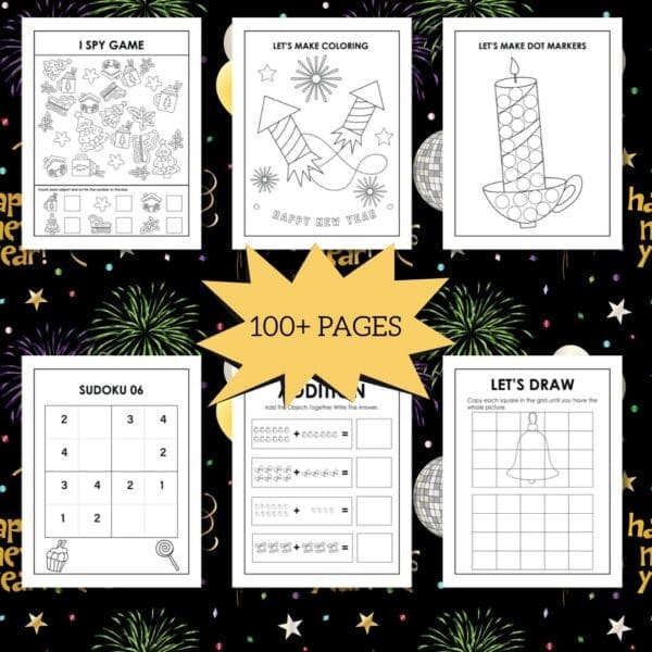 Happy New Year Activity Book for Kids – Free Printable | Mum In The ...