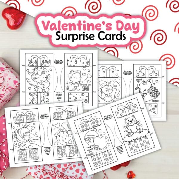 Valentine’s Day Surprise Cards – Free Printable | Mum In The Madhouse