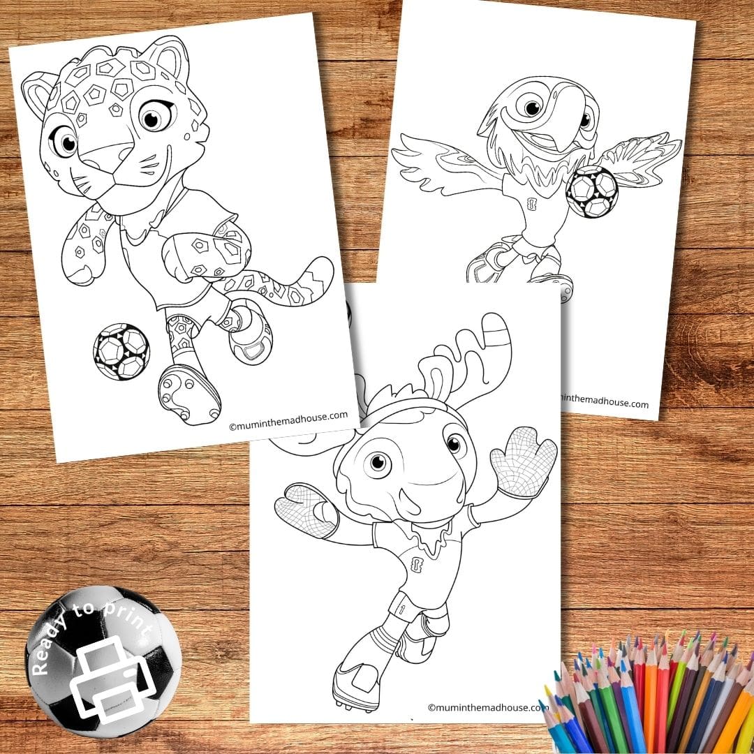 FIFA World Cup 2026 Mascot Colouring Pages Free Printable – Clutch ...